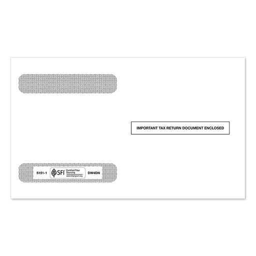 Tax Form Envelopes